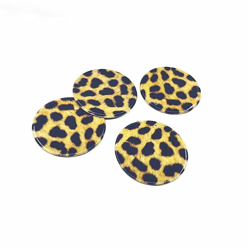 35mm Round Leopard Print Slabs – Ella & Co. Wholesale