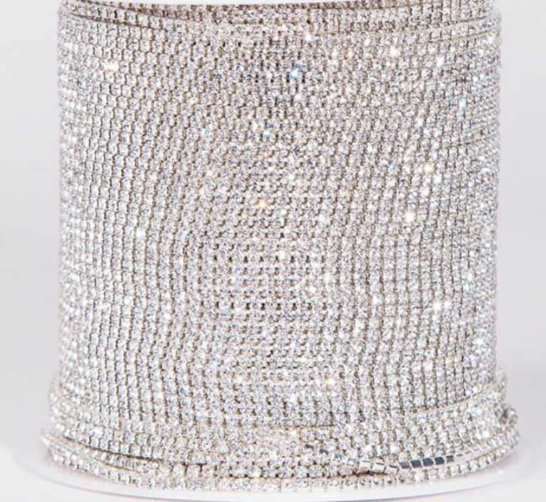 Silver Clear SS8 Banding 10 Yard Discounted Roll – Ella & Co. Wholesale